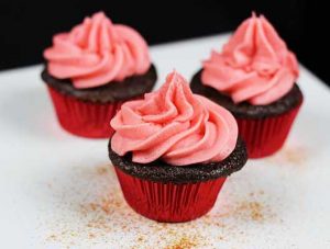Chocolate Cayenne Cupcakes | Fun cupcake recipe...with a bit of spice!
