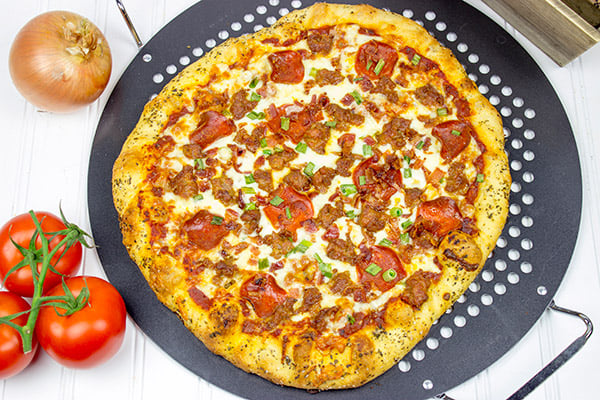 Meat Lover's Pizza - Loaded with 3 different types of meat!
