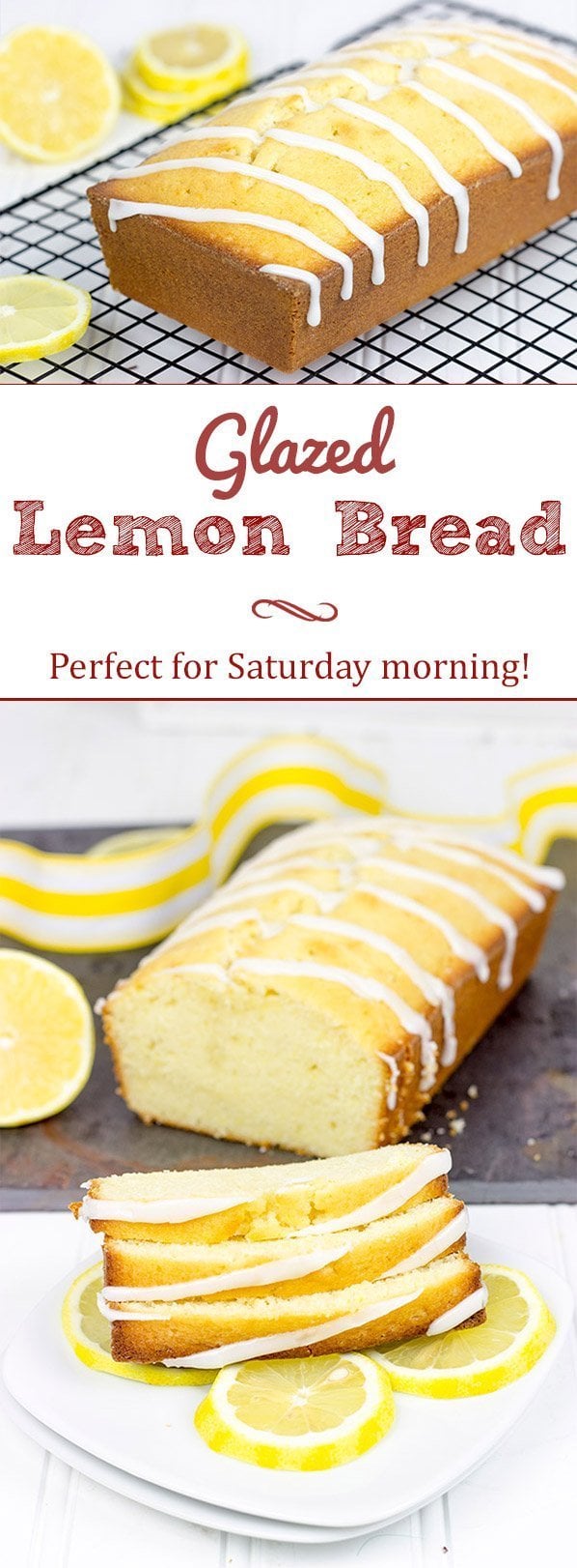 Glazed Lemon Bread | Easy quick bread packed with fresh lemon flavor!