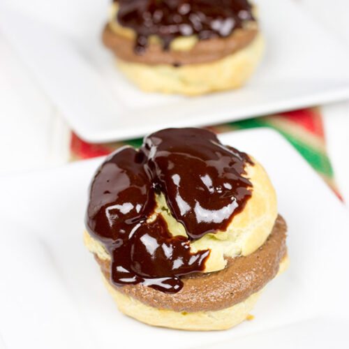 Double Chocolate Cream Puffs | Classic cream puff - with extra chocolate!
