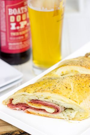 Classic Stromboli | Packed with mozzarella + Italian meats!
