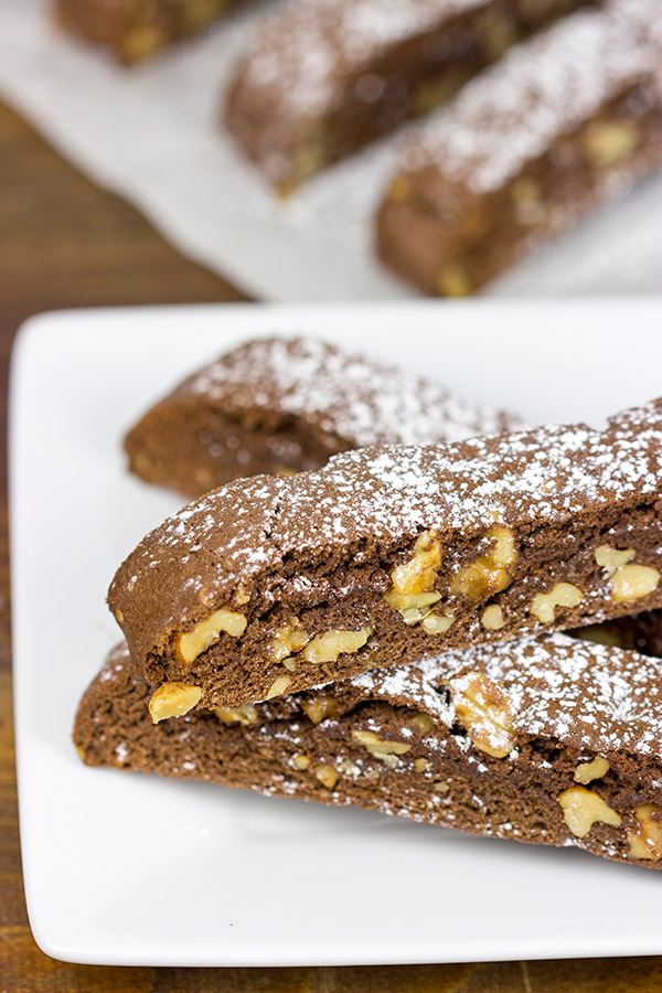 Chocolate Walnut Biscotti | Homemade biscotti are easier than you think!