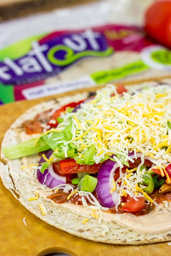 Grilled Chicken Taco Wraps | Taco flavors...in a lunchtime wrap!