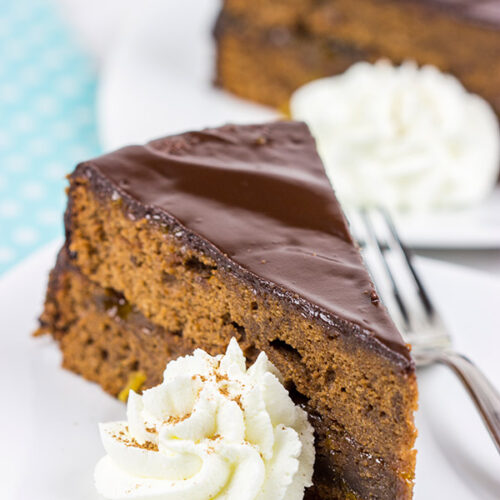 Sachertorte | Classic European chocolate cake with layer of apricot jam