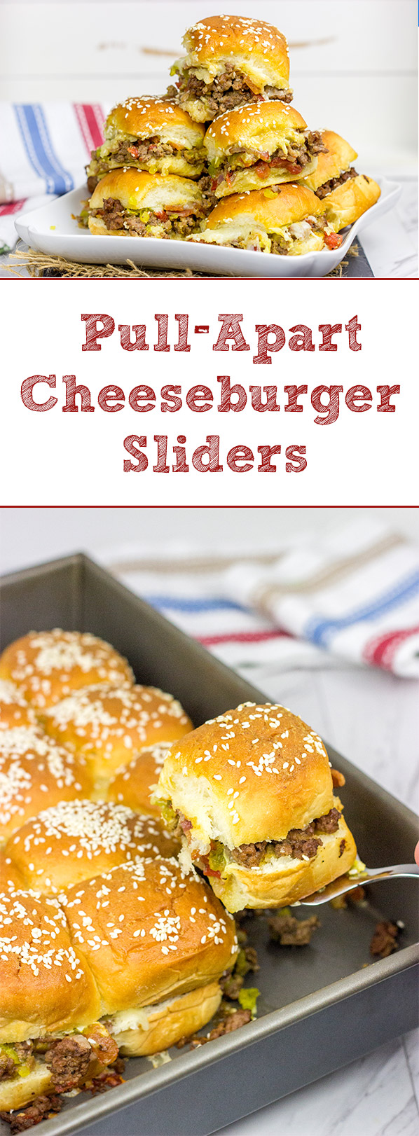 Pull Apart Cheeseburger Sliders | Bring the summer party indoors!