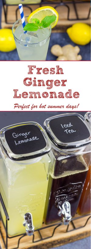 Fresh Ginger Lemonade | Perfect for summer afternoons!