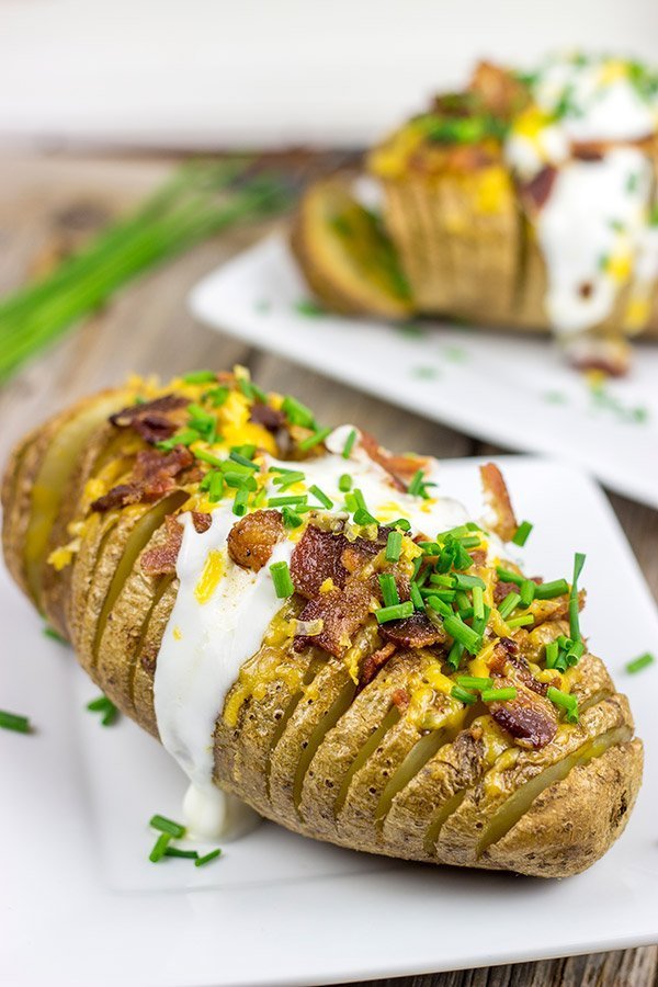 Loaded Hasselback Baked Potatoes - A Fun Twist on the Classic Spud!
