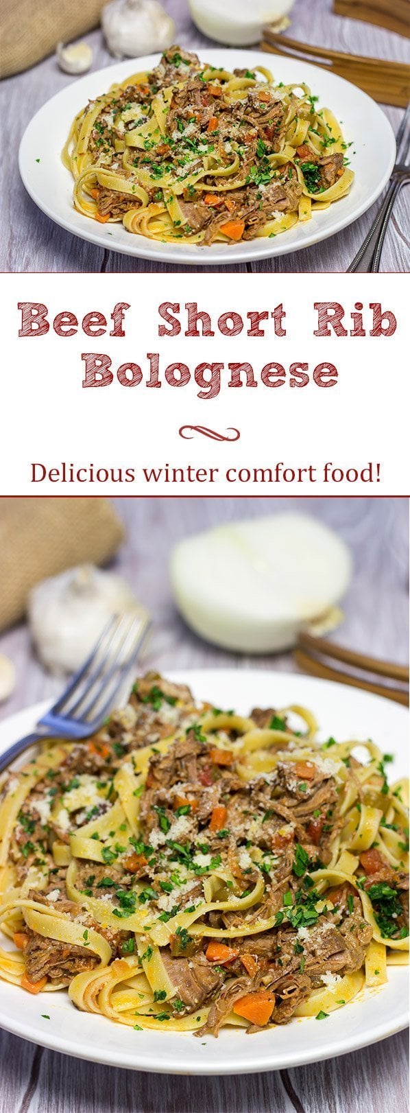 Beef Short Rib Bolognese | Delicious winter comfort food recipe!