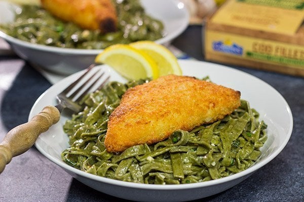 Lemon Pasta with Baked Cod | Tasty 30-minute meal for busy weeknights!