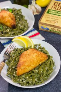 Lemon Pasta with Baked Cod | Tasty 30-minute meal for busy weeknights!