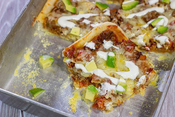 Deep Dish Taco Pizza - Enjoy your favorite taco toppings...in pizza form!