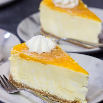 Passion Fruit Cheesecake | Loaded with tropical flavor!