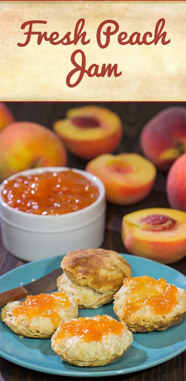 Fresh Peach Jam | A tasty way to enjoy fresh summer peaches!