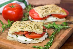 Pizza Bianca | Italian style bread topped with olive oil, salt and herbs