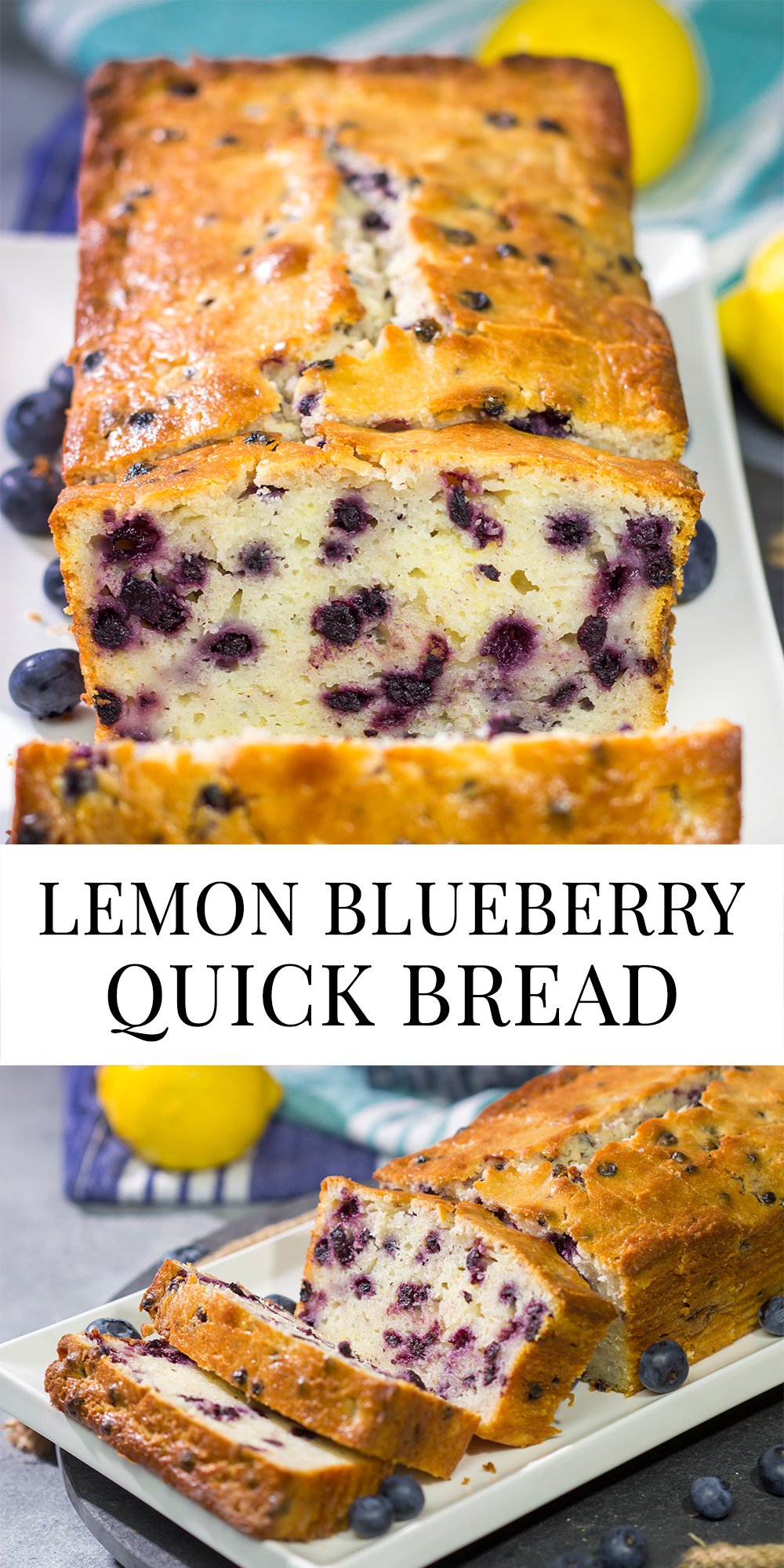 Lemon Blueberry Quick Bread | Easy quick bread recipe!