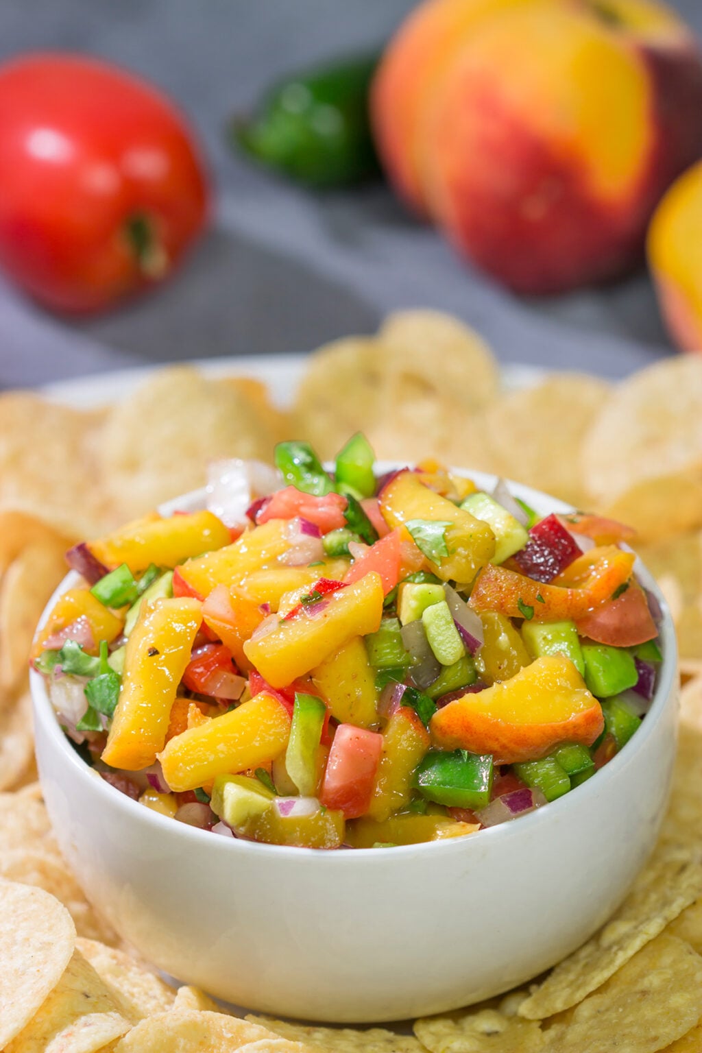 Fresh Peach Salsa | Delicious recipe using fresh summer peaches!