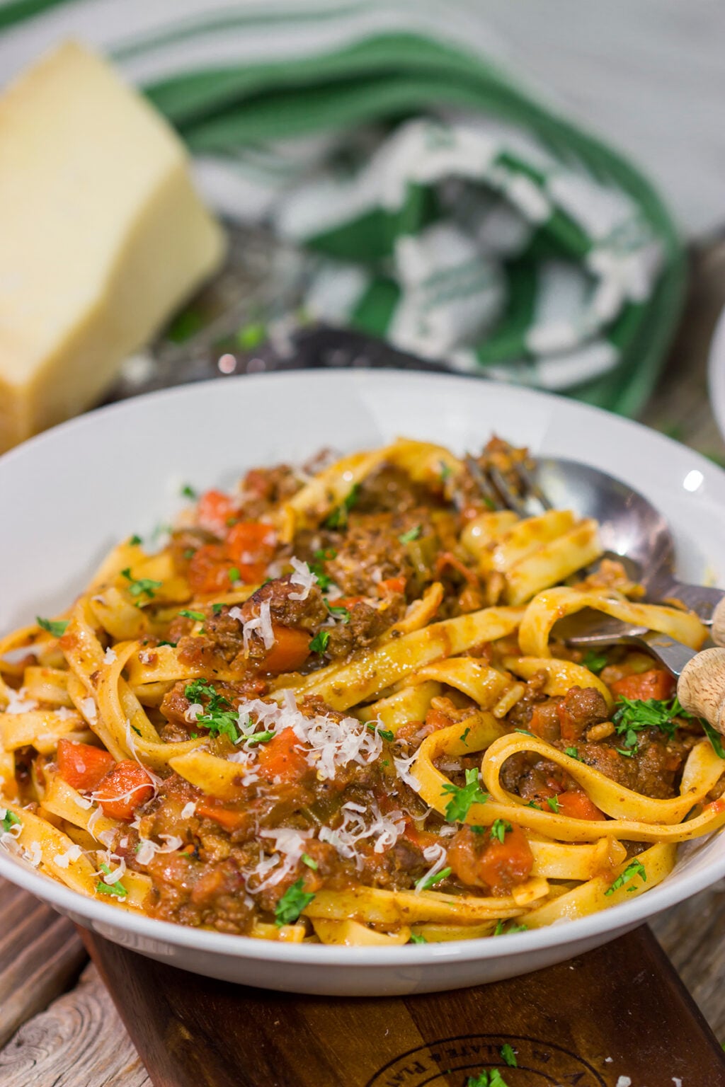 Tagliatelle Bolognese | Classic Italian comfort food!