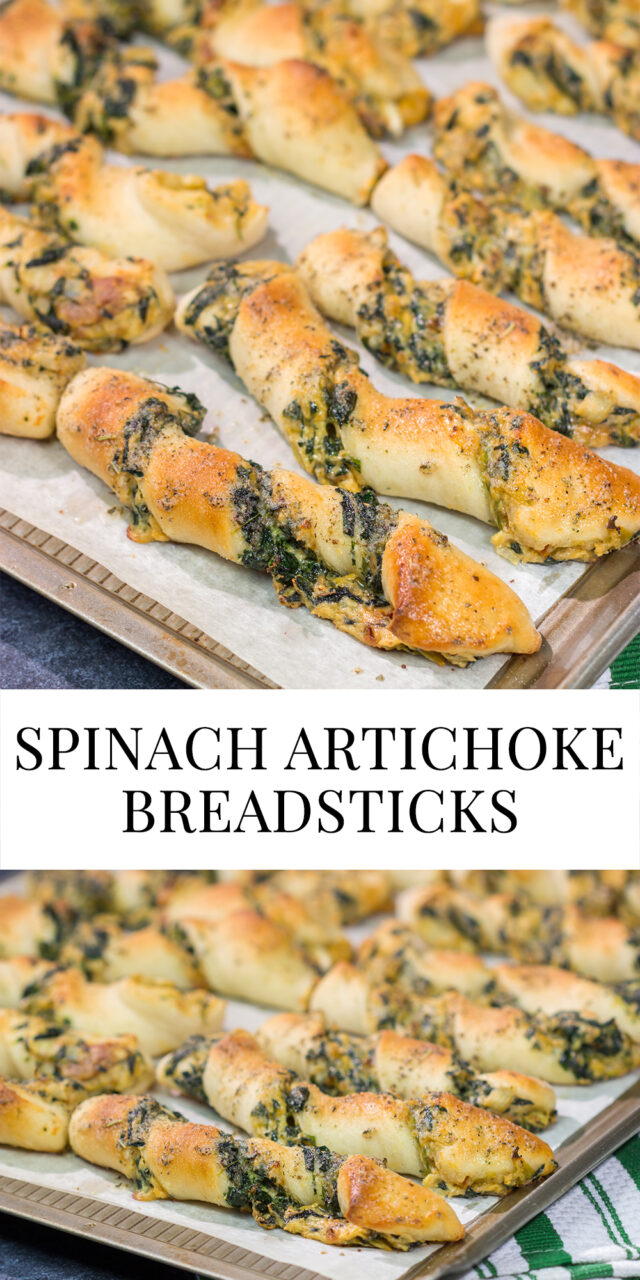 Spinach Artichoke Breadsticks | Spicedblog