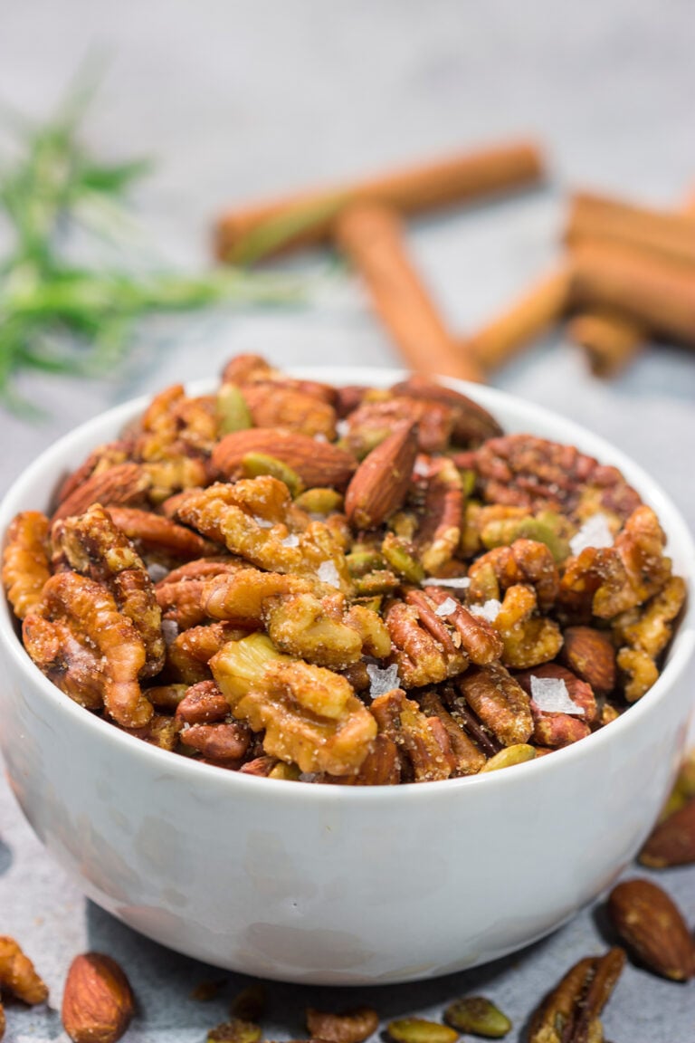 Maple Roasted Nuts | Spicedblog