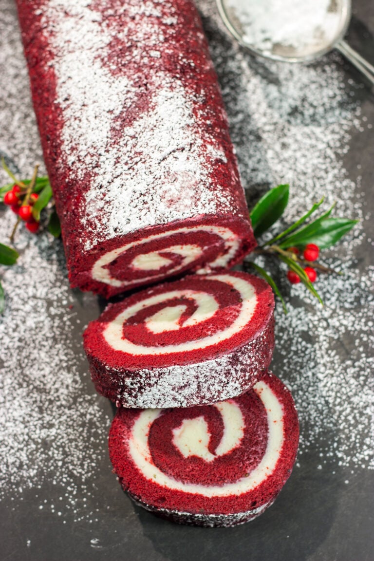 Red Velvet Cake Roll | Spicedblog