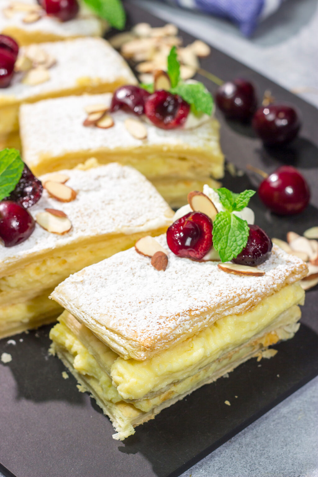 Cherry Almond Napoleon | Spicedblog