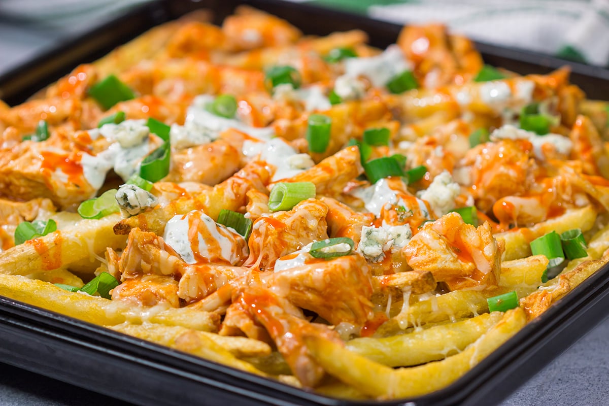 Buffalo Chicken Cheese Fries | Spicedblog